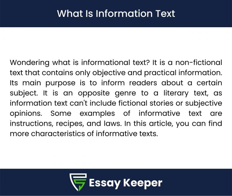 Literary text - learn more information on our website essaykeeper.com